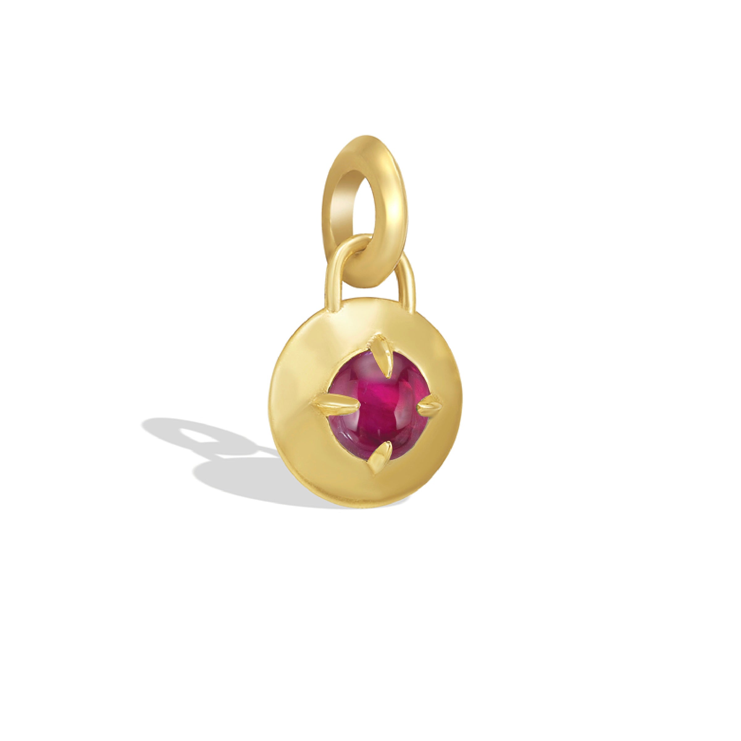 18K Gold Ruby Charm Compass Pendant – Tamsin Rasor