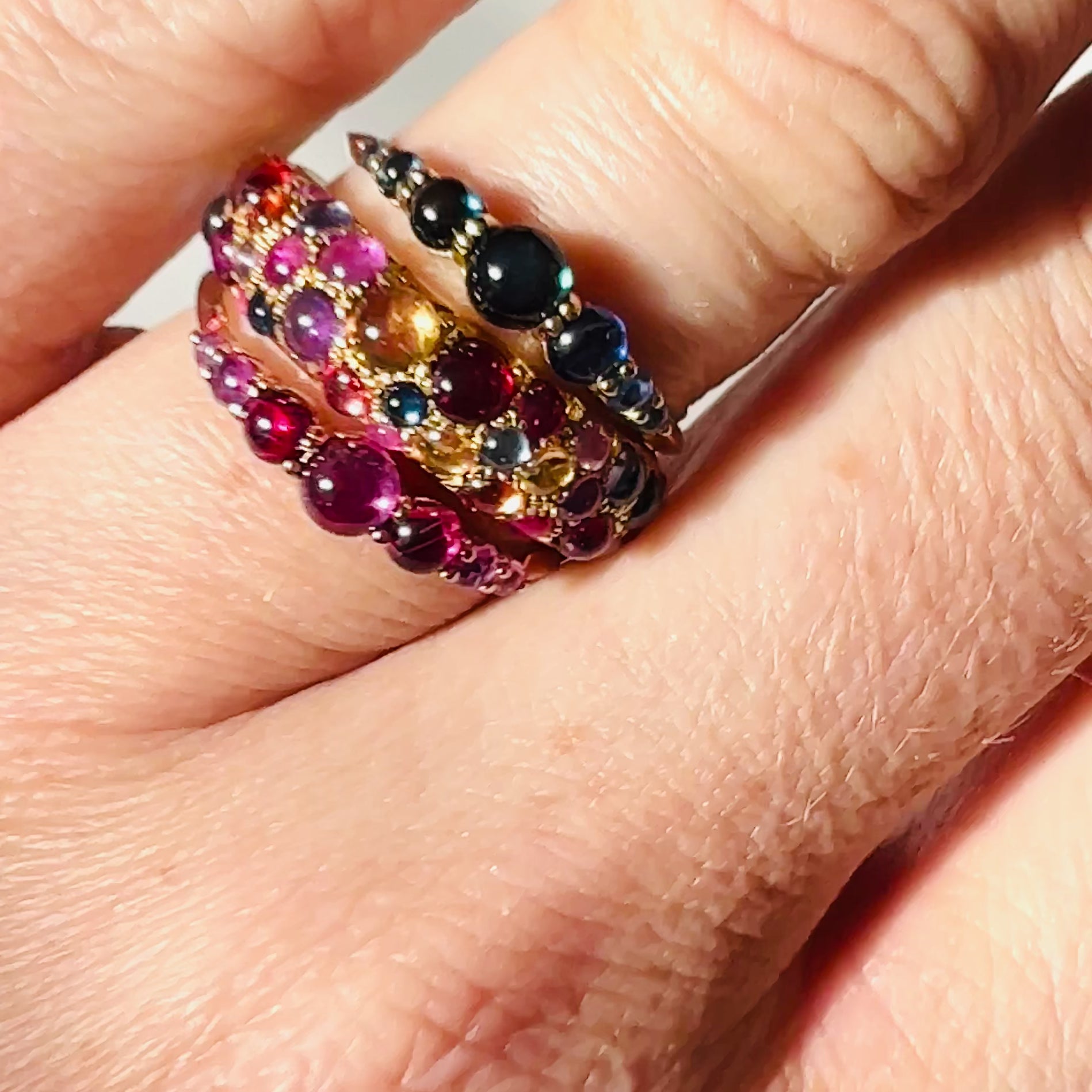 The Rainbow 'Jelly bean' Sapphire Duomo Ring – Tamsin Rasor